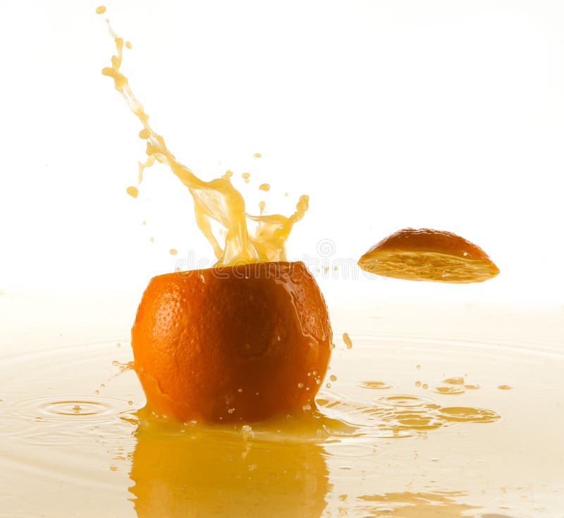 Orange splash stock photo. Image of freshness, juicy - 23353244