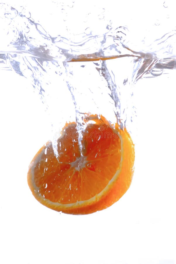 Orange splash stock photo. Image of fresh, splash, slice - 3550886