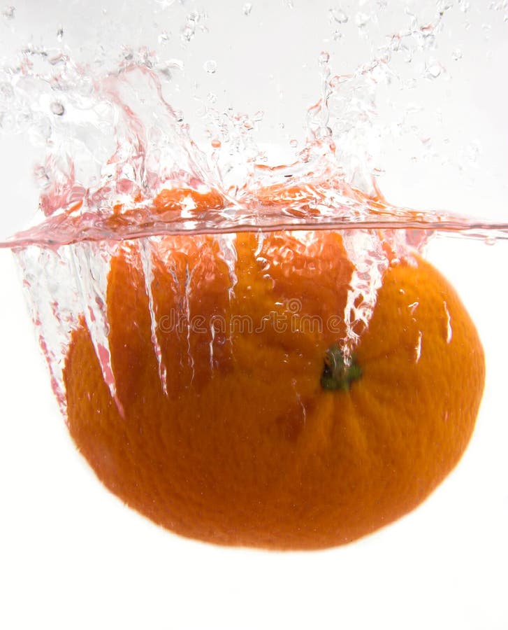Orange splash stock photo. Image of background, cold, freshness - 781276