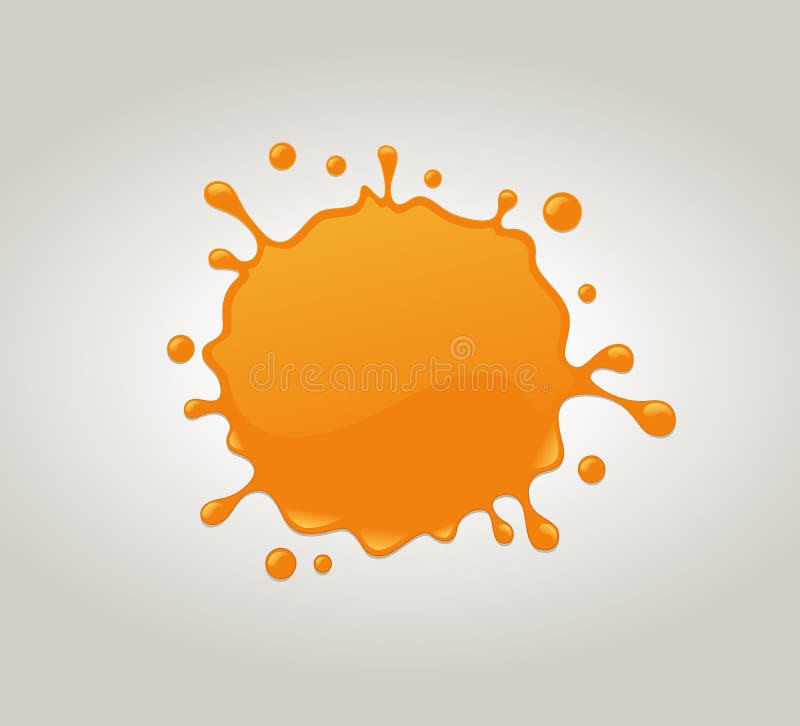 Orange Splash With Background Stock Vector - Illustration of splattered ...