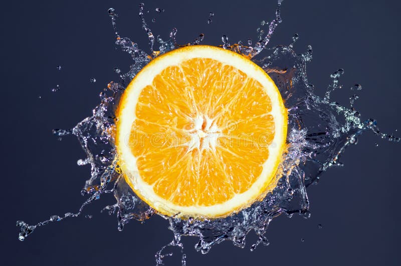 Orange splash stock image. Image of oozeable, dynamism - 32989849