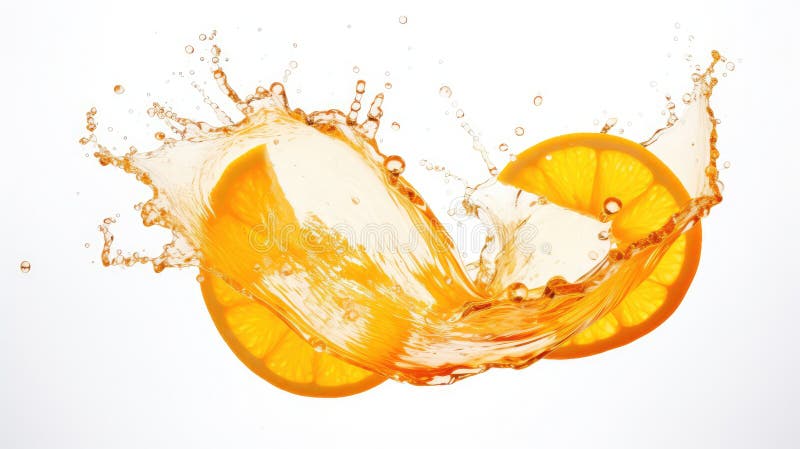 Orange with Splash on White Background,orange Juice Photo Retouching ...