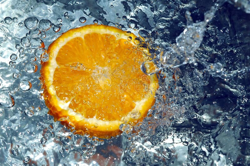 Orange Splashing Water Picture. Image: 658235