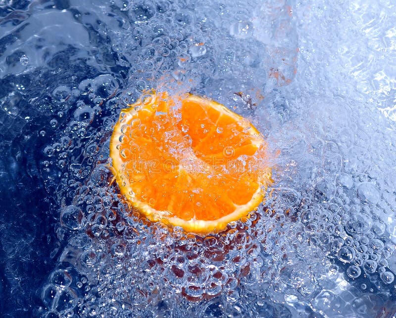 Orange Splashing Water Picture. Image: 700269