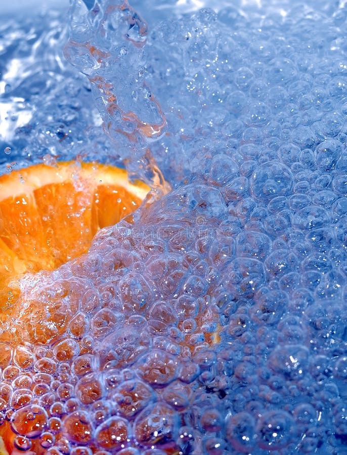 Orange Splashing Water Picture. Image: 700282