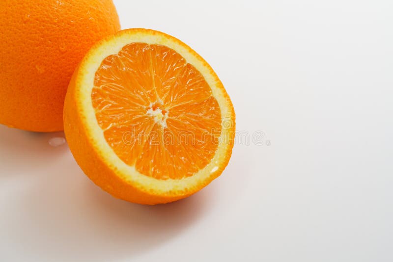 Orange Split half stock image. Image of juicy, plant - 78572869