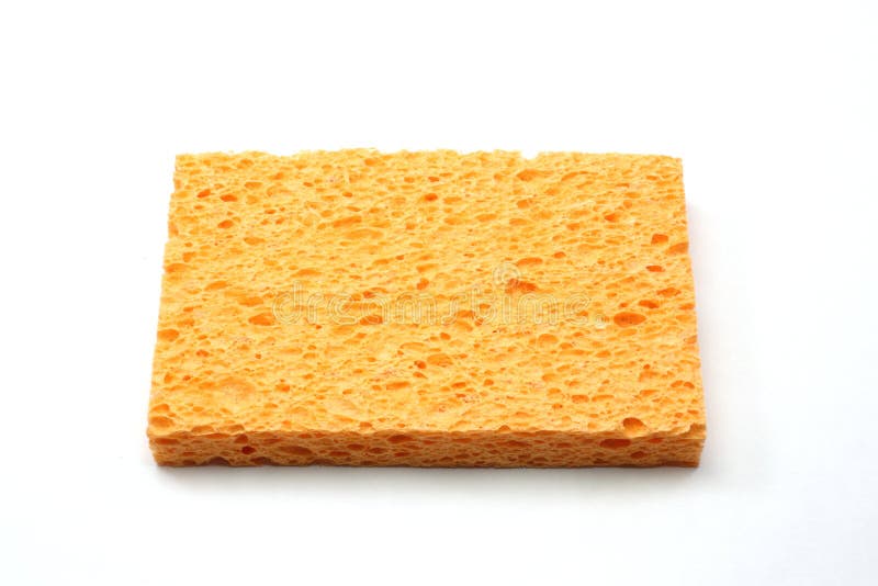 Orange cleaning sponge stock image. Image of material - 26813095