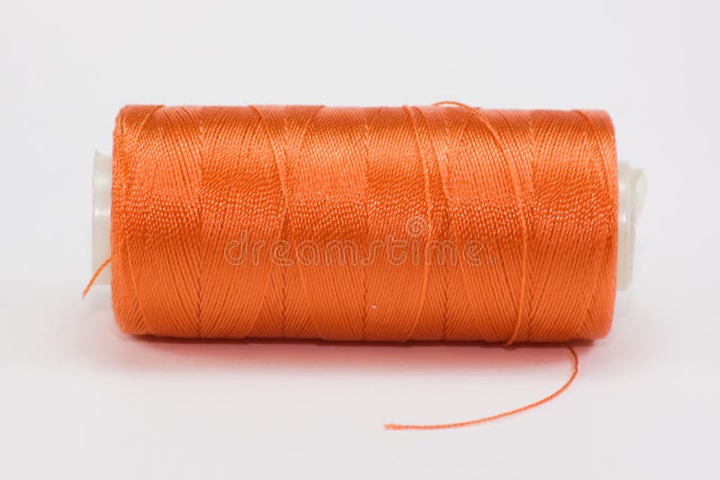 Orange spool stock photo. Image of string, bobbin, clothing - 13911514
