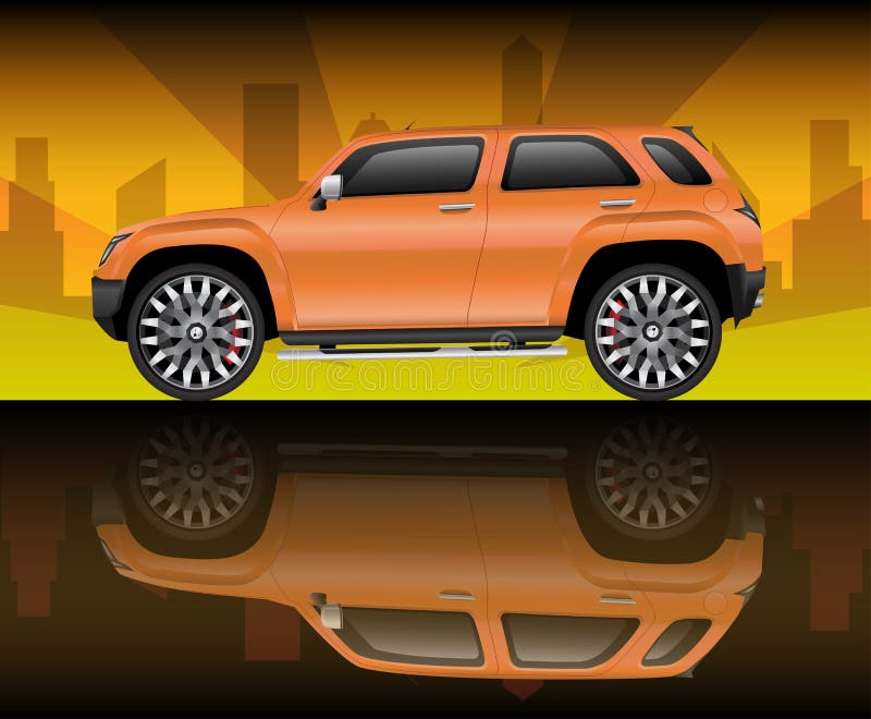 Sports Utility Vehicle Logo Silhouette Stock Vector - Illustration of ...