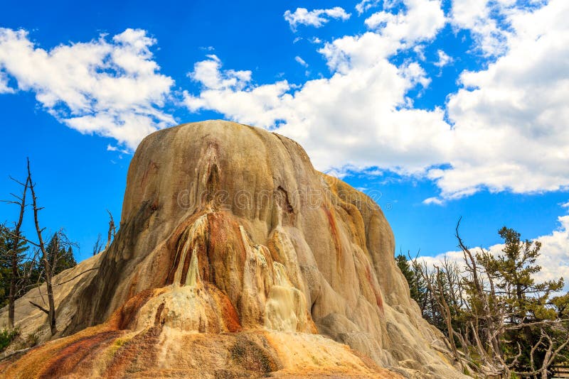 Orange Spring Mound stock photo. Image of spring, yellowstone - 49985726