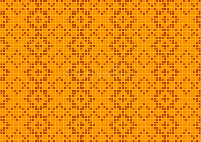 Orange Aztec Pattern Background
