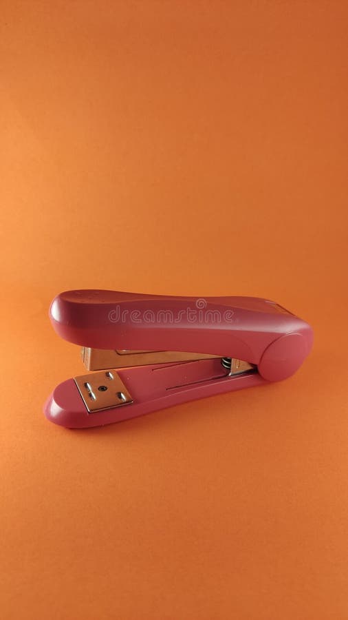Stapler stock image. Image of office, workspace, orange - 308827807