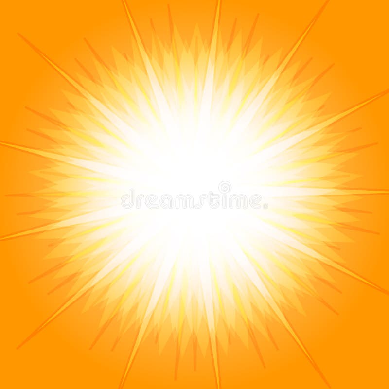 Orange Burst with Variety White Gear Wheel for Abstract Design ...