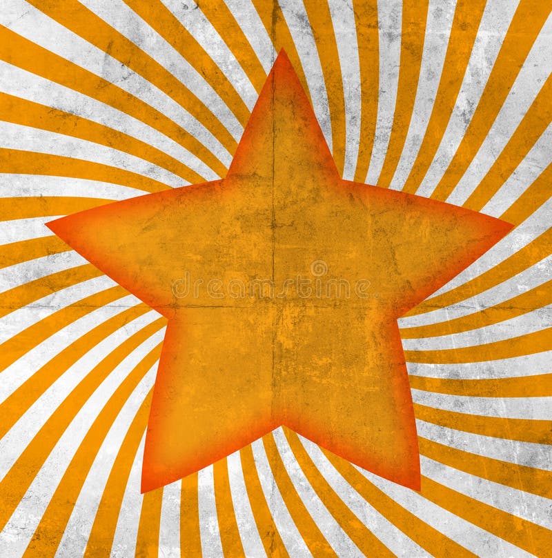 Orange star stock illustration. Illustration of modern - 30083111