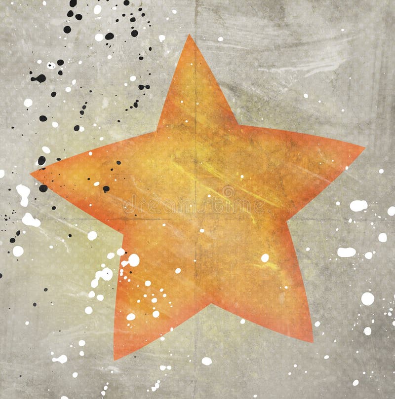 Orange star stock illustration. Illustration of green - 31964968