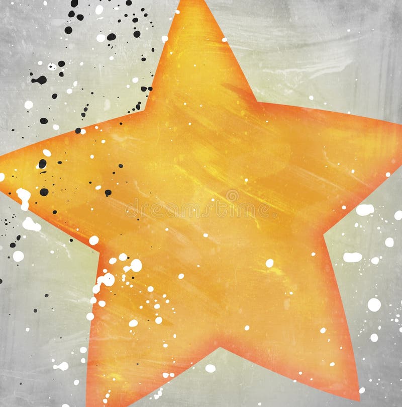 Orange star stock illustration. Illustration of backdrop - 31964972