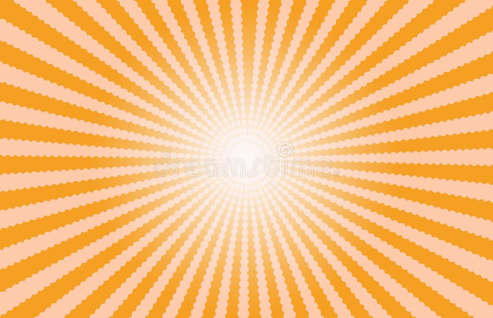 Orange Starburst Effect Background Stock Illustration - Illustration of ...