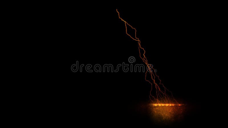 Red Static Lightning on the Ground Loopable Motion Element Stock ...