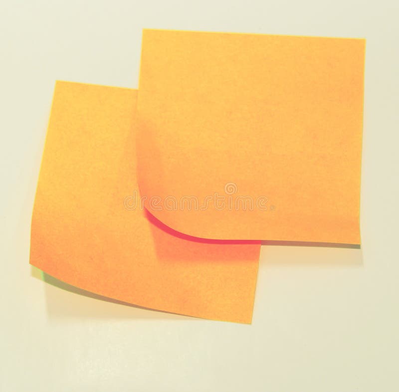 Orange Sticky Notes stock image. Image of blue, design - 33424295