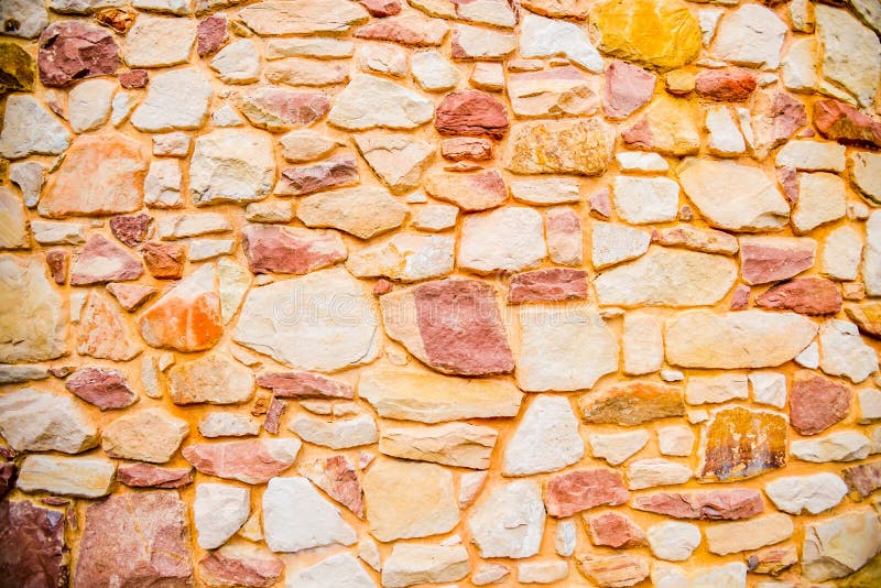 Orange stone wall pattern stock photo. Image of castle - 31612066