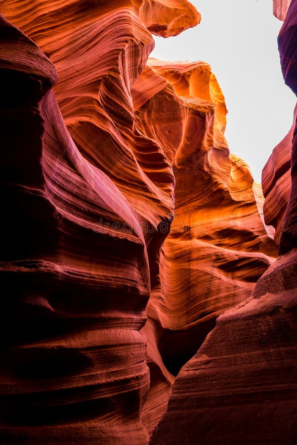 Orange Stone Wave Pattern of Lower Antelope Canyon in Page Arizona USA ...