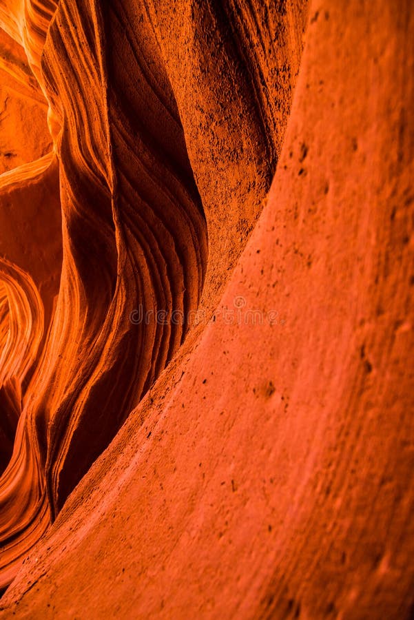 Orange Stone Wave Pattern of Lower Antelope Canyon in Page Arizona USA ...