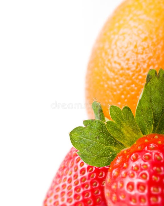 Orange and strawberries stock image. Image of fresh, healthy - 12725133