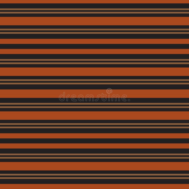 Orange Stripe Seamless Pattern Background in Horizontal Style Stock ...