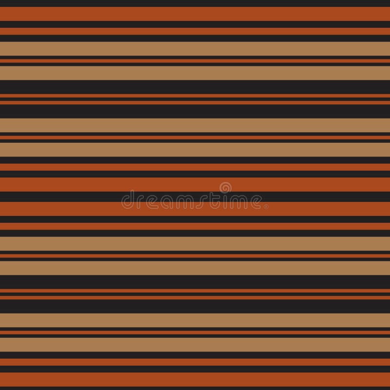 Orange Stripe Seamless Pattern Background in Horizontal Style Stock ...