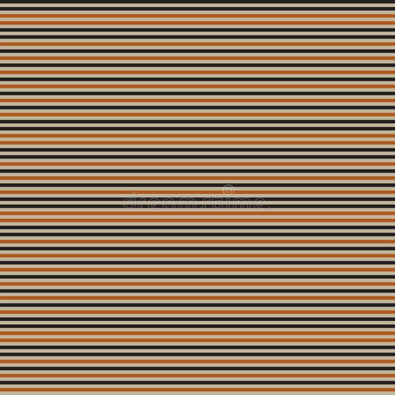 Orange Stripe Seamless Pattern Background in Horizontal Style Stock ...