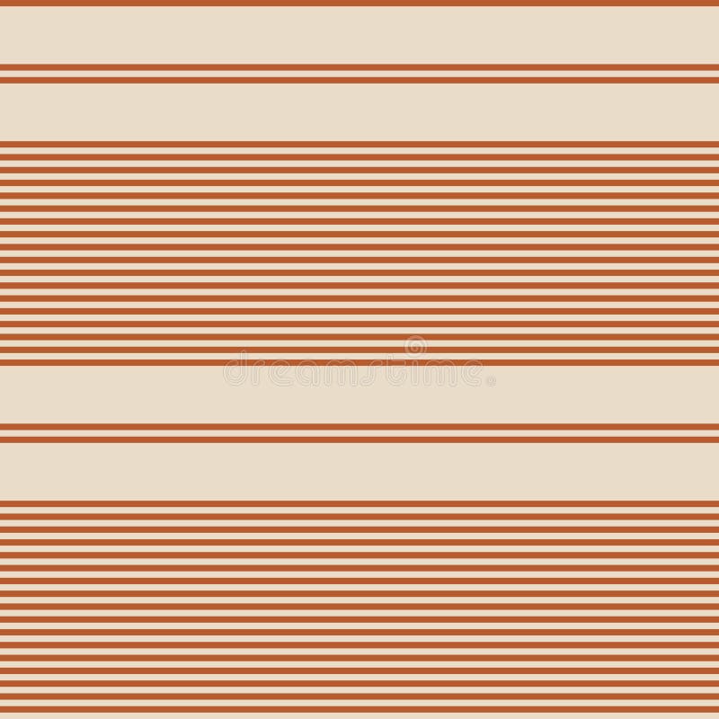 Orange Stripe Seamless Pattern Background in Horizontal Style Stock ...