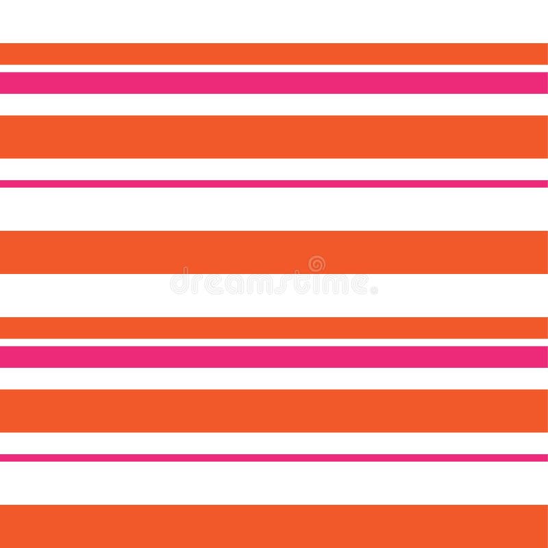 Orange Stripe Seamless Pattern Background in Horizontal Style Stock ...