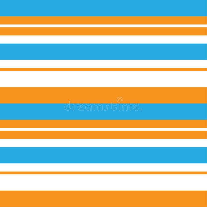 Orange Stripe Seamless Pattern Background in Horizontal Style Stock ...