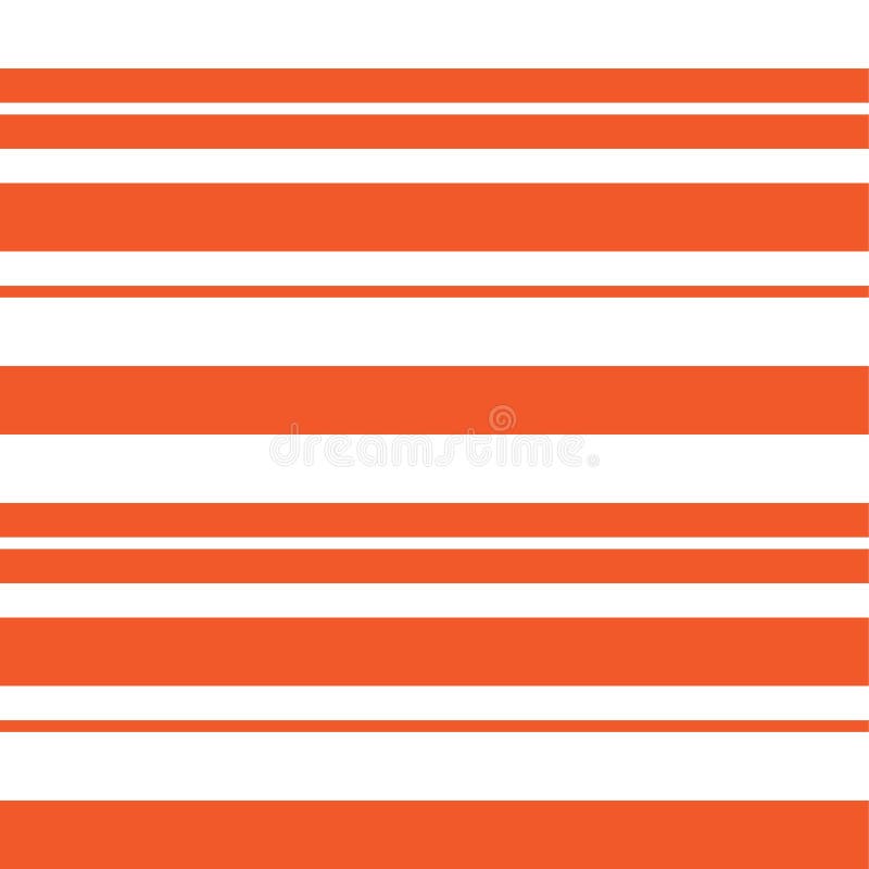 Orange Stripe Seamless Pattern Background in Horizontal Style Stock ...