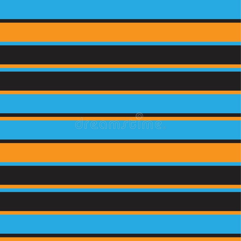 Orange Stripe Seamless Pattern Background in Horizontal Style Stock ...