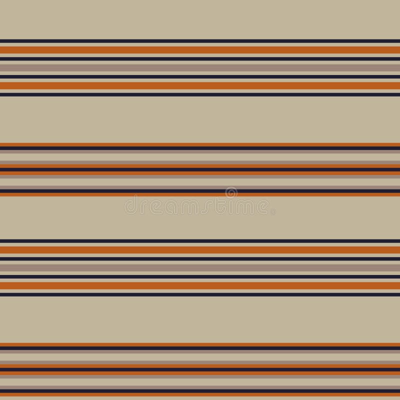 Orange Stripe Seamless Pattern Background in Horizontal Style Stock ...