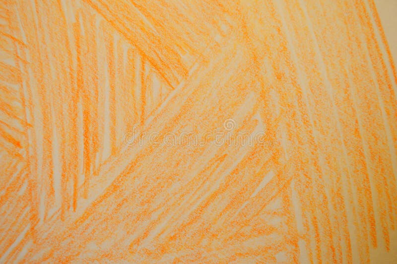 Orange Strokes Marker on a White Background Stock Image - Image of ...