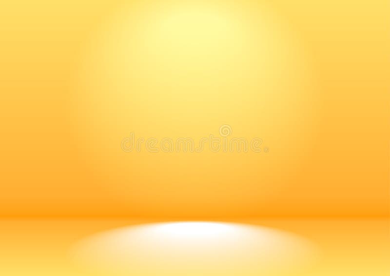 Orange Studio Background Lit by Spotlights. a Clean Background Stock ...