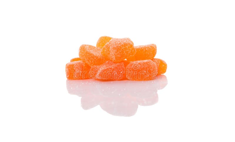 Orange Sugar Jelly Candy IV Stock Photo - Image of stack, dessert: 54893690