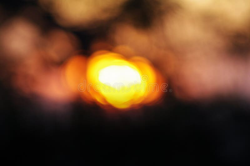 Orange sun out of focus stock photo. Image of flare, retro - 98608506