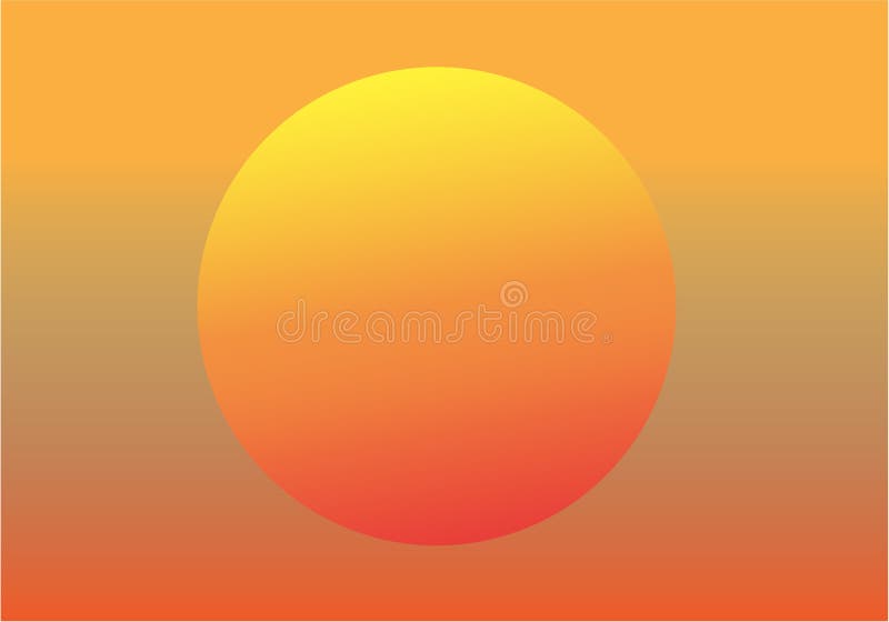 Sun Rise in the Morning Vector Illustration Stock Vector - Illustration ...