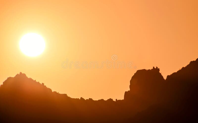 Orange Sun Setting stock photo. Image of colorful, morning - 212955516