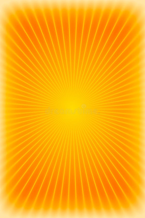 Orange sunburst background stock illustration. Illustration of radiate ...