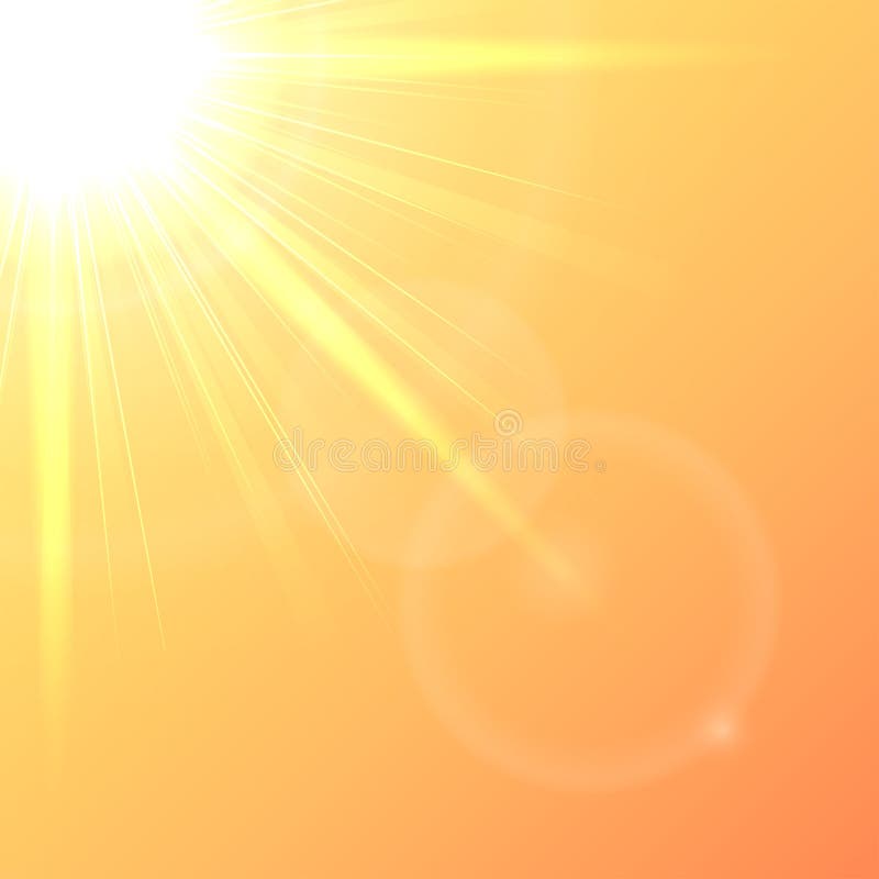 Orange sunny background stock vector. Illustration of morning - 38978090