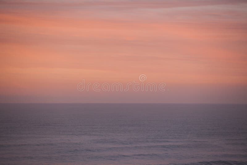 Orange Sunrise Over Blue Ocean Stock Image - Image of morning, horizon ...