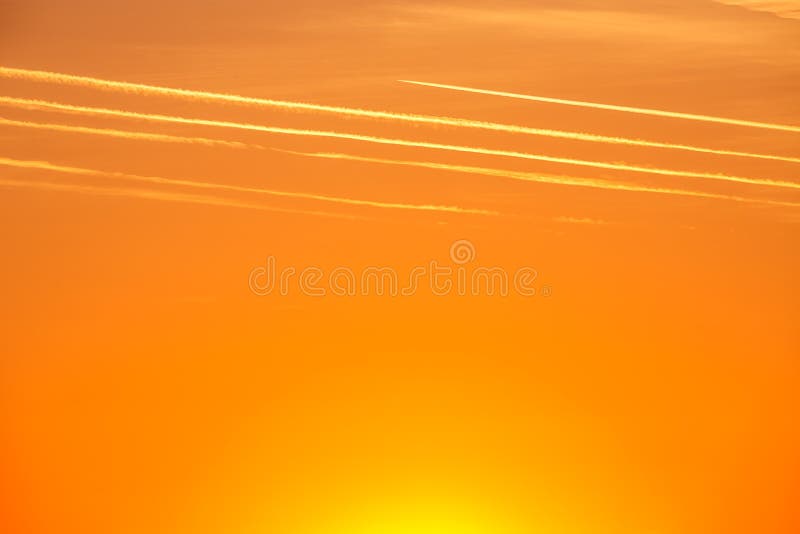 Orange sunrise sky stock image. Image of cloudy, nature - 55433625