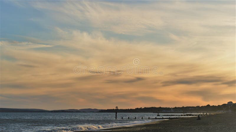 Sunset at the Beach stock photo. Image of pacific, surfside - 113449516