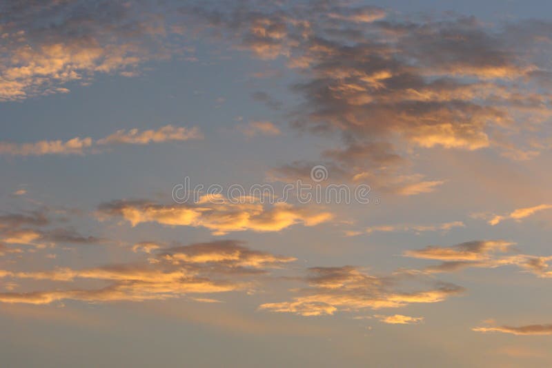 An Orange Sunset Sky with Bright Sun Stock Image - Image of outdoors ...
