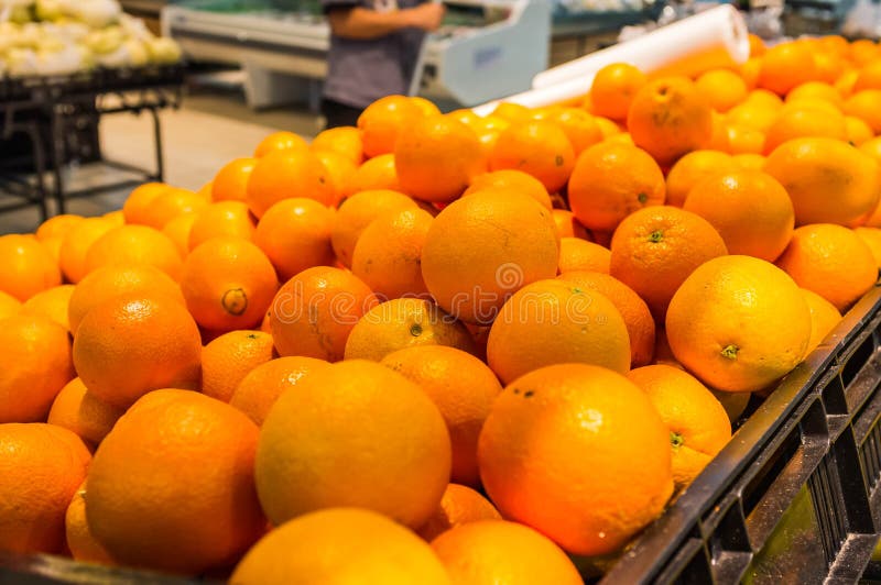 Orange in Supermarket stock photo. Image of fresh, market - 42288102