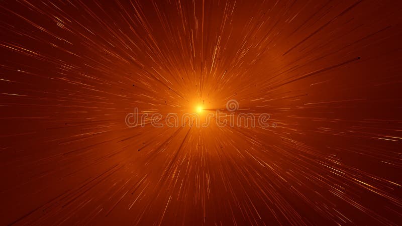 Orange Supernova Explosion, Big Bang, Cosmos, Universe Concept. Digital ...